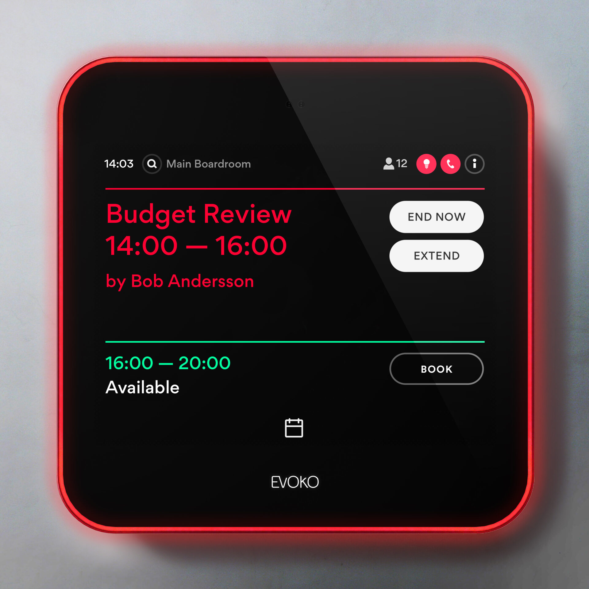 Evoko Liso – A stylish meeting room manager with the complete package ...