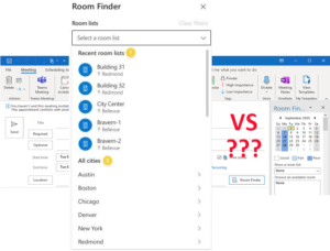 Where is the new Room Finder on Outlook Desktop? - Xenit