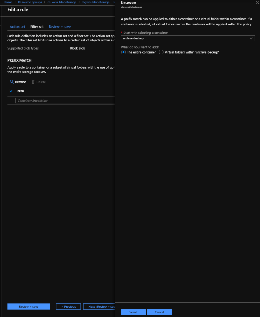 Using Azure blob to take fileserver backup - Xenit